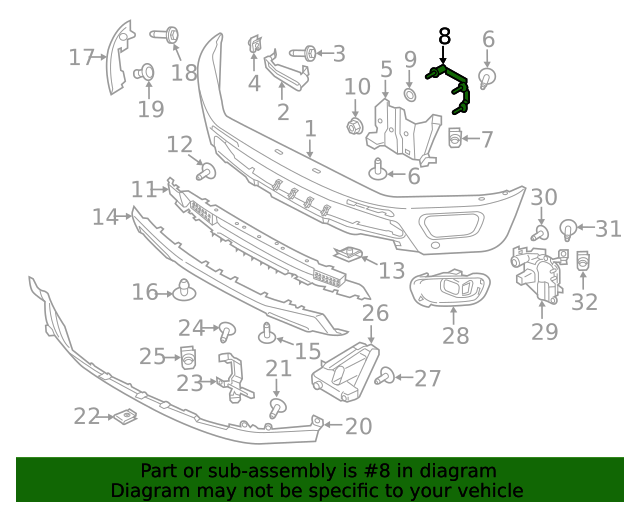 Mount Plate Bolt Plate - Ford (KB3Z-17C886-B) | TascaParts.com