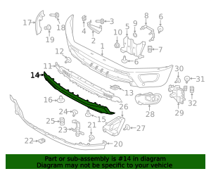 2019-2020 Ford Ranger Valance KB3Z-17626-A | TascaParts.com