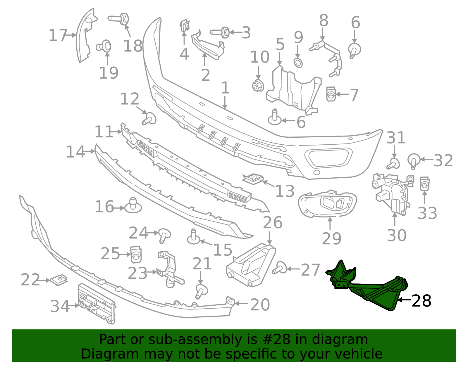 2019-2023 Ford Ranger Gravel Deflector KB3Z-17778-A | OEM Parts Online