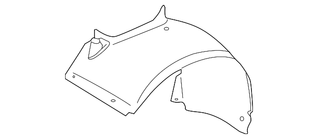 2002-2005 Porsche 911 Fender Liner 996-504-204-08 | Porsche Chandler Parts
