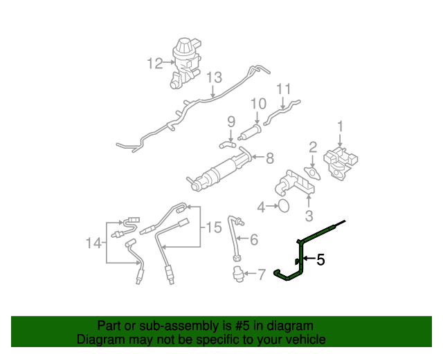 2005-2010 Ford Tube Assembly 6L2Z-9E498-A | OEM Parts Online