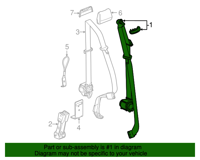2018-2019 GM Retractor Kit 84494068 | GMPartsDirect.com