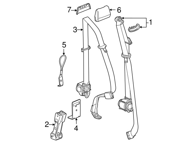2018-2019 GM Retractor Kit 84494068 | GMPartsDirect.com