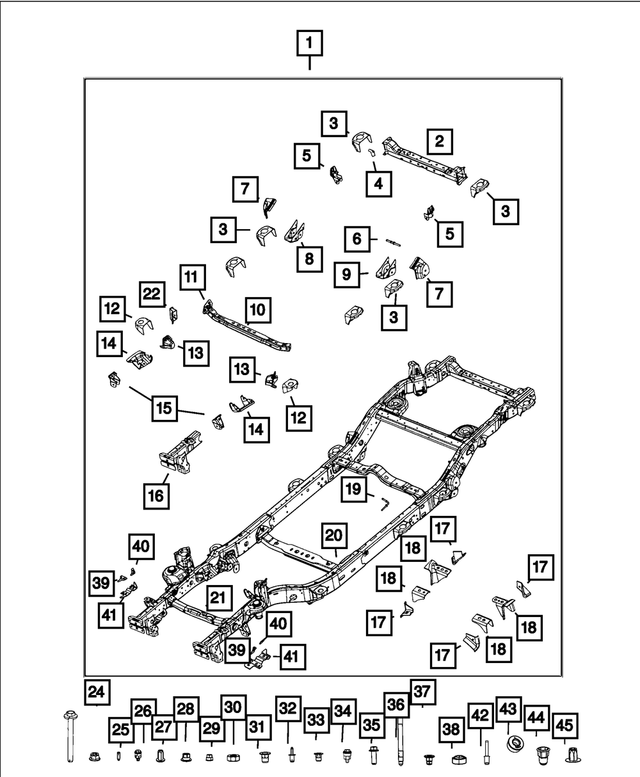 2024 Jeep Wrangler Tire Deflector Bracket 68638772AA | Mopar Estores