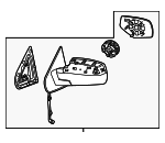 84342029 - Driver Side Door Mirror without Cover 2014-2019 GM | GMPartsNow