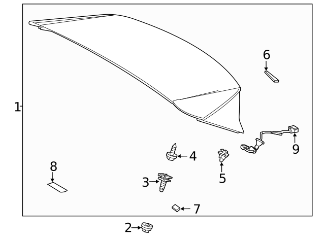 2021-2023 Toyota Venza Spoiler 76085-48911-C0 | Toyota Parts Center