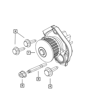 2015-2019 Mopar Water Pump 68385387AA | Mopar eStore