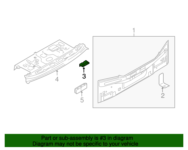 85240-EL030 - Rear Body Panel Retainer 2007-2023 Nissan | Nissan Parts ...