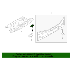 2007-2023 Nissan Rear Body Panel Retainer 85240-EL030 | Temecula Nissan ...