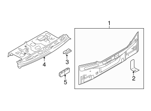 2012-2019 Nissan Versa Rear Body Panel G9110-9KAMA | My Nissan Part