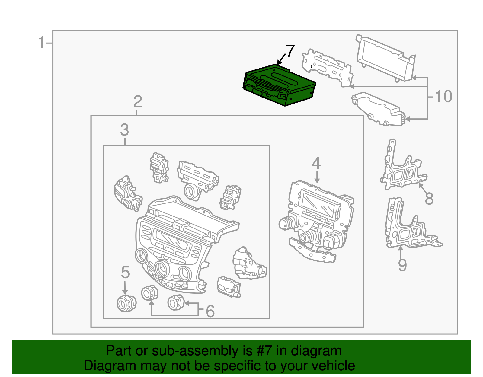 39175-SDA-A02 - High-Quality Radio Control Unit for 2003-2007 Honda ...