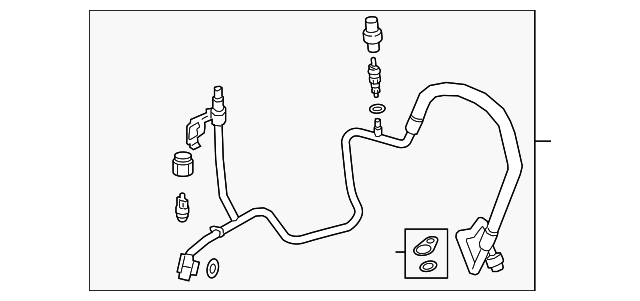 2021 Ford F-150 A/C Refrigerant Discharge Hose ML3Z-19972-AH | OEM ...