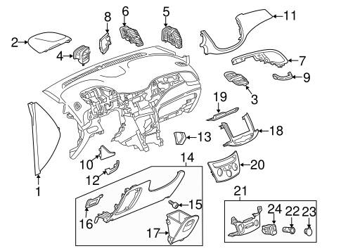 Instrument Panel for 2019 Chevrolet Trax | GM Parts Center