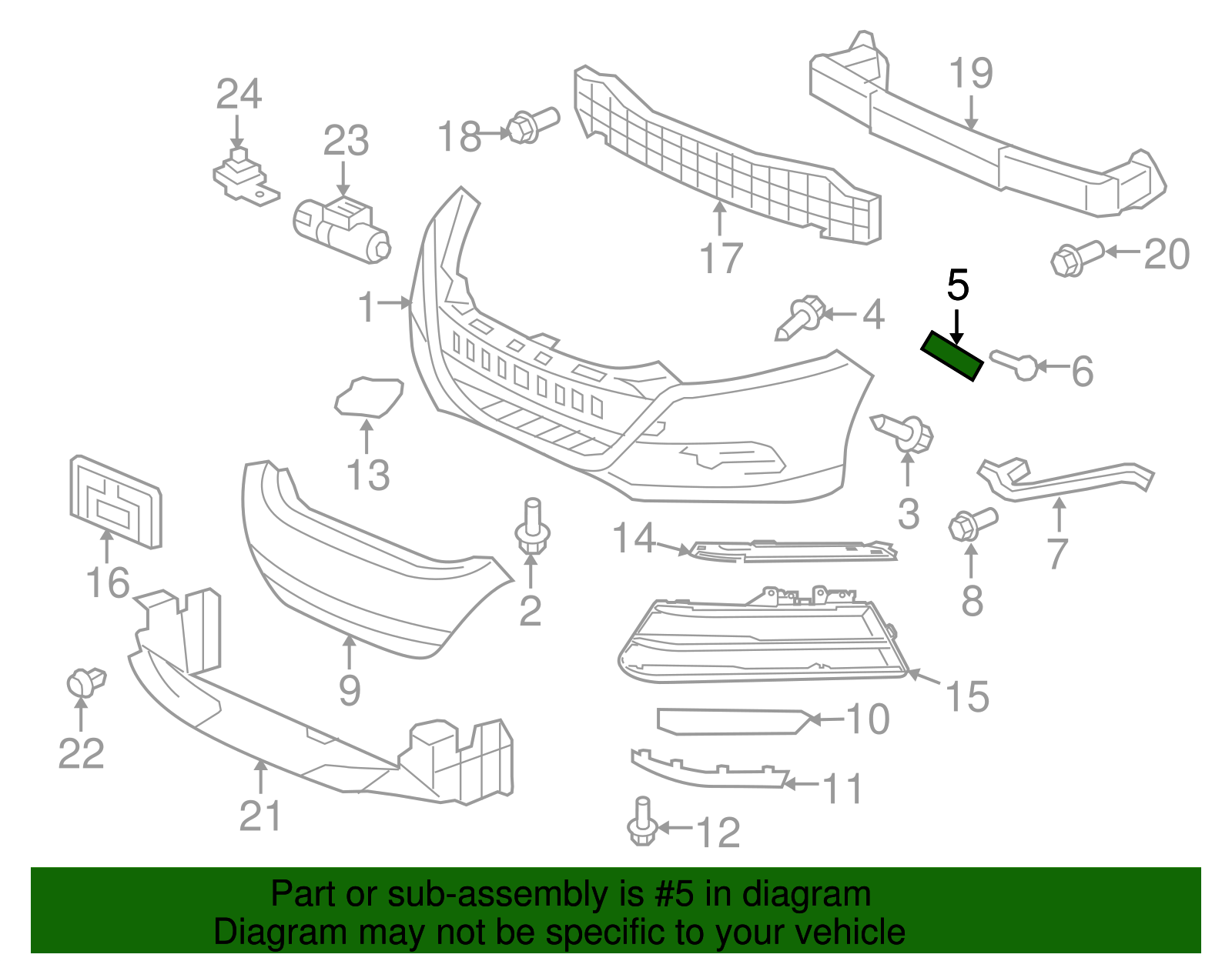 71193-TM8-A01 - 2010-2014 Honda Insight - Spacer R Front Bumper Side ...