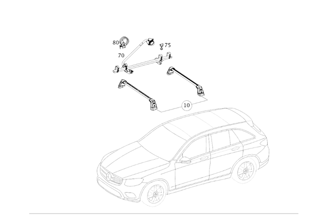 2016-2020 Mercedes-Benz Basic Carrier 253-890-05-93 | Mercedes-Benz Parts