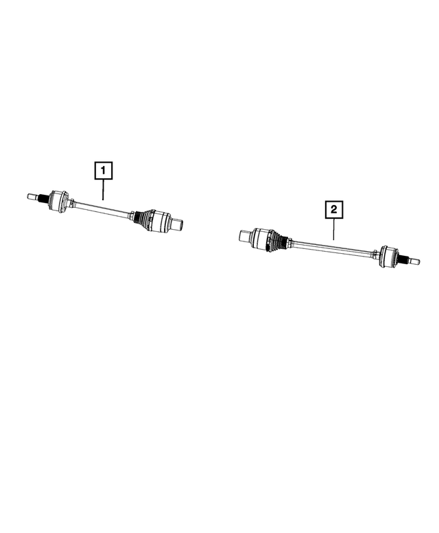 MOPAR AXLE HALF AWD RR RT - 68264545AA - 68264545AA | Mopar Online Parts