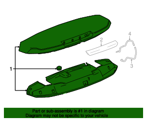 84554747 - Primed Rear End Spoiler 2015-2020 Cadillac | Chevrolet Parts ...