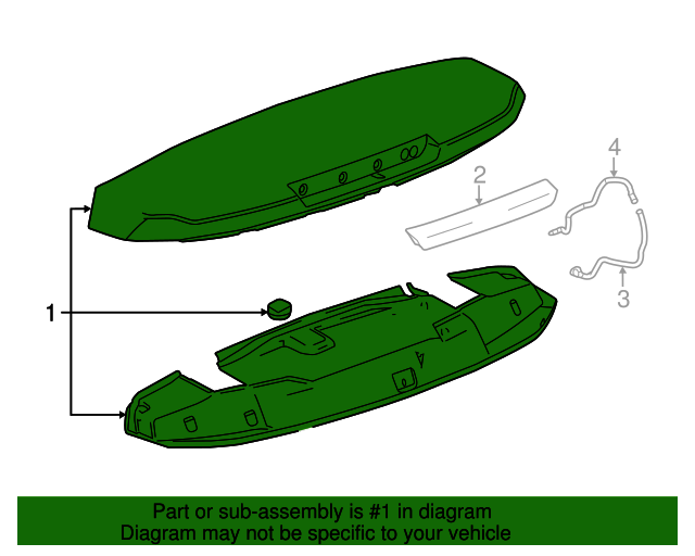 2015-2020 GMC Spoiler 84554766 | TascaParts.com