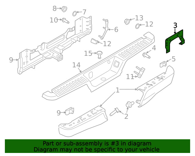 2021 Ford F-150 Mount Bracket ML3Z-17787-A | TascaParts.com