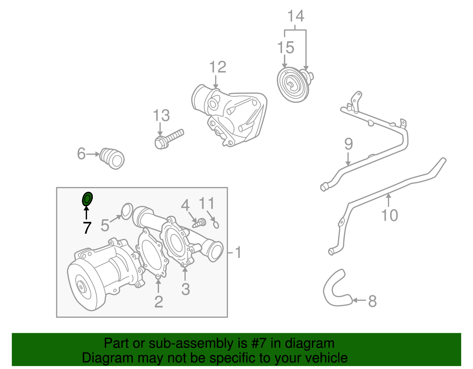 Genuine Water Pump O-Ring for 1990-2009 Saab | Part# 55562943 | Over 30 ...