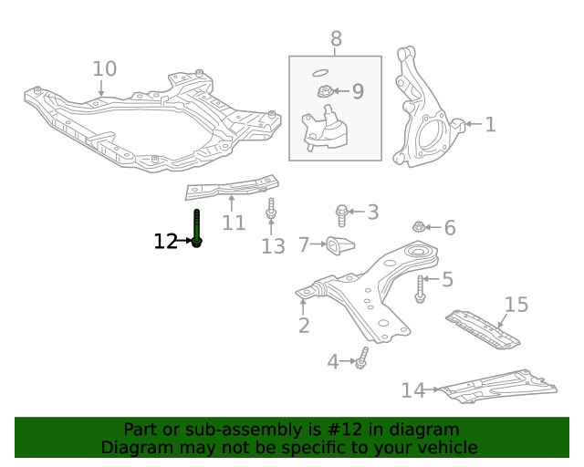 2018-2023 Toyota Bolt, With Washer 90119-A0248 | Toyota Parts Center