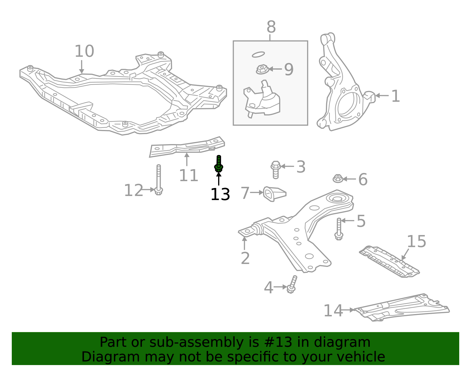 2019-2024 Toyota Side Mount Bracket Upper Bolt 90119-A0439 | Toyota ...