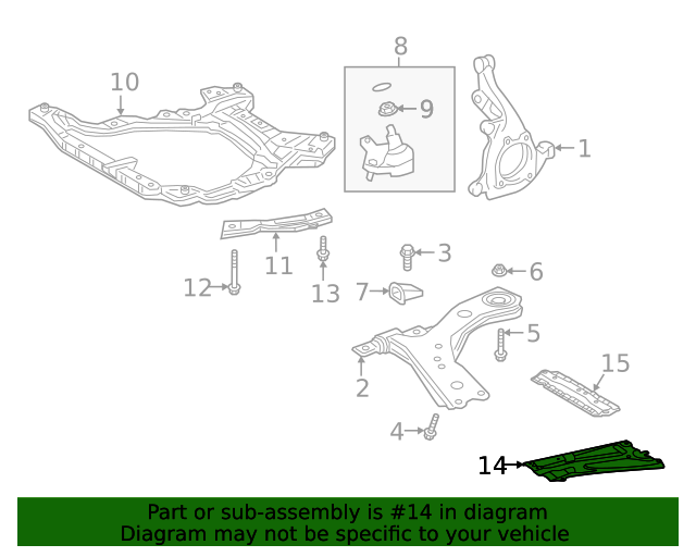 2019-2024 Toyota RAV4 Under Cover 51468-0R010 | Toyota Parts Center
