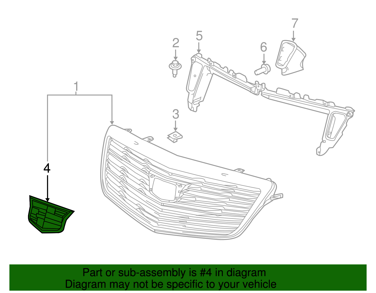 Buy Genuine GM Auto Parts - Emblem (Part # 23157689) | GM Parts Store