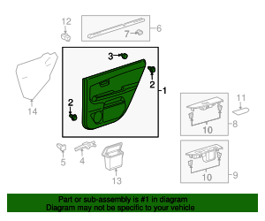67630-0E010-B1 - Door Trim Panel - 2004-2009 Lexus | My L Parts