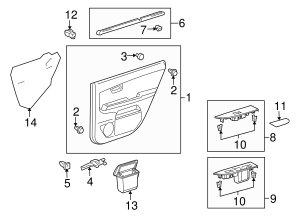 67630-0E010-B1 - Door Trim Panel - 2004-2009 Lexus | My L Parts
