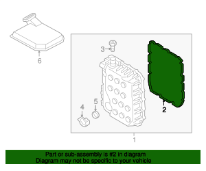 45283-3B810 - Automatic Transmission Cover Gasket 2011-2020 Kia ...