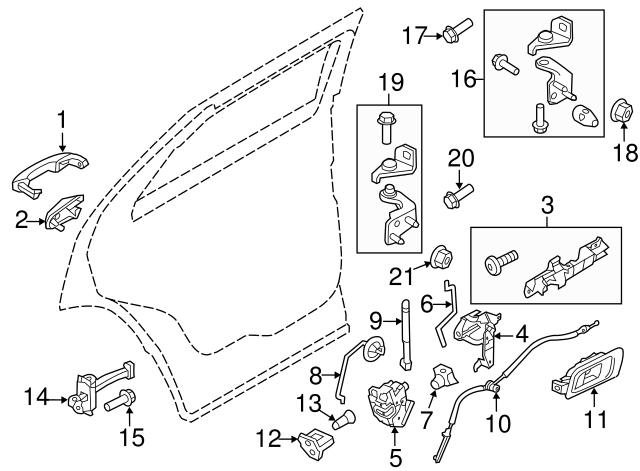 BB5Z-7826685-A - Handle Base 2011-2019 Ford | Ford Parts Direct