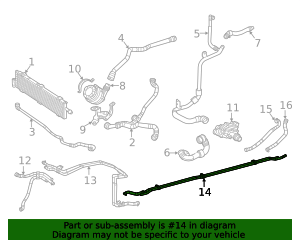 253-500-80-00 - Engine Coolant Pipe 2020 Mercedes-Benz GLC 350e ...