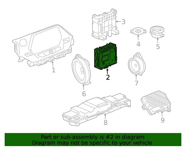 F Radio 86788271 GM | GMPartsDirect.com