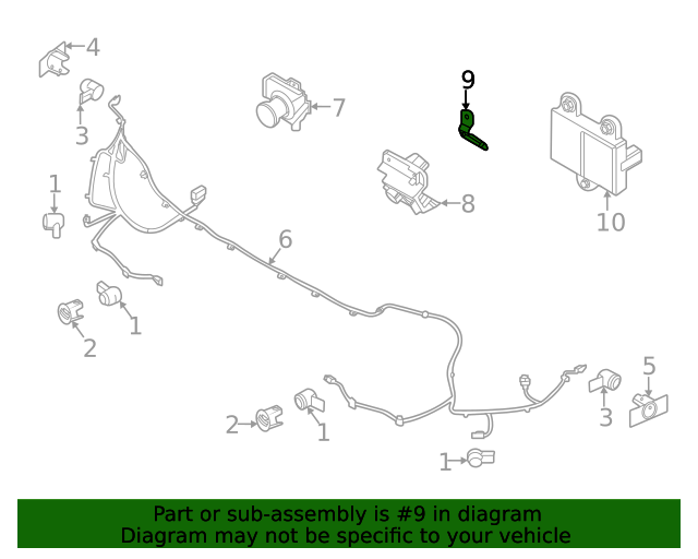 2020 Ford Front Camera Rear Bracket KK3Z-19H421-C | TascaParts.com