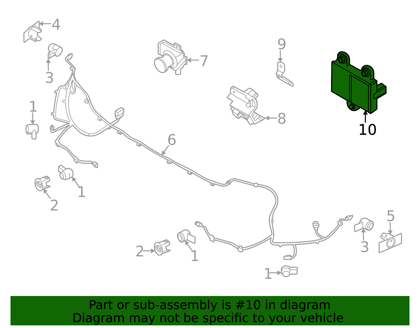 LK4Z-9E731-B - Distance Sensor 2021-2024 Ford | AutoNation Parts