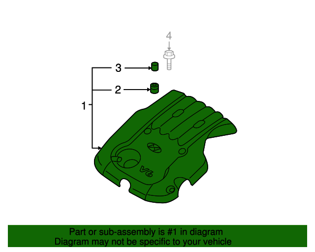 Genuine Engine Cover for 2007-2009 Hyundai Santa Fe | Part# 29240-3E600 ...