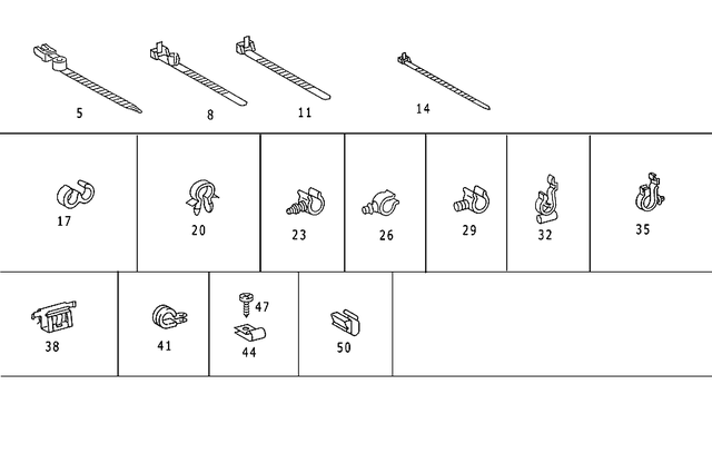 1954-2025 Mercedes-Benz Jaw Clamp 000-995-52-44 | Mercedes-Benz Parts