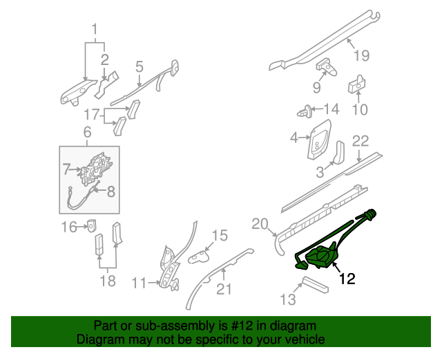 83485-4D102 - Opener Assembly 2009-2014 Kia Sedona | Kia.Parts Store