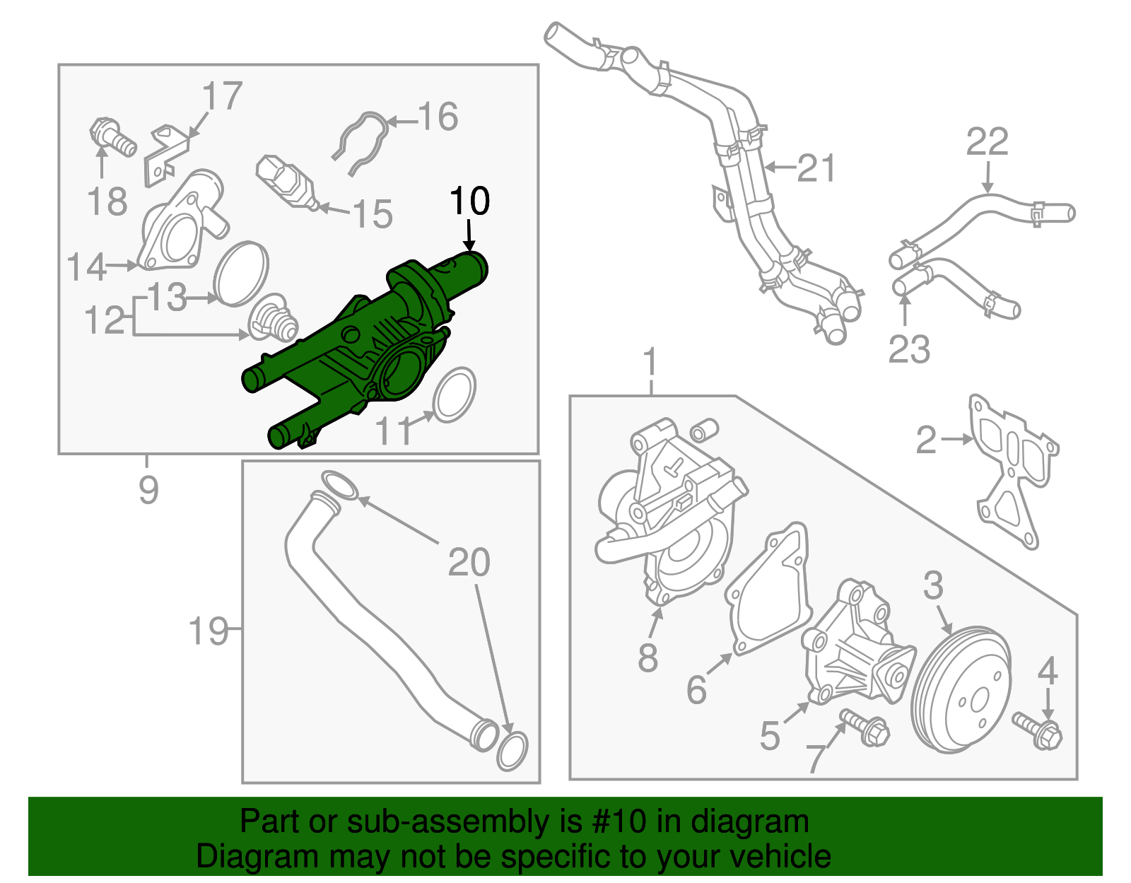 2017-2022 Kia Sportage Thermostat Housing 25620-2GTB0 | OEM Parts Online