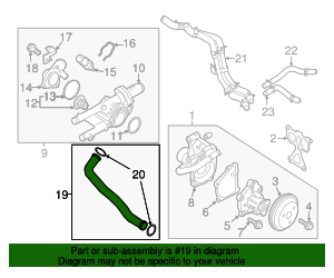 25460-2G250 - Water Pipe 2016-2022 Kia | Kia.Parts Store