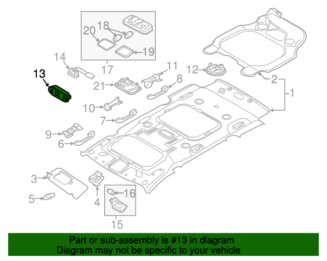 2015-2018 Kia Sedona Heater & AC Control 97950 A9000GBU | TascaParts.com