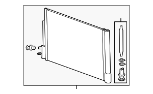 2021-2024 Chevrolet Malibu Air Conditioning Condenser 85134377 GM ...