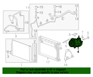 2018-2020 Chevrolet Malibu Compressor 84364335 | TascaParts.com