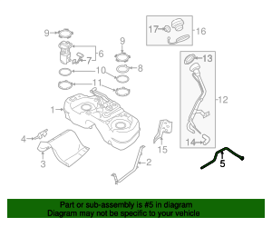 2011-2017 Nissan Juke Breather 17321-1KM1A | Nissan Parts Plus