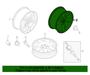 FR3Z-1007-F - Wheel, Alloy 2015-2017 Ford Mustang | Ford OEM Parts Direct
