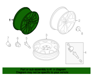 2018-2023 Ford Mustang Wheel, Alloy jr3z1007a | TascaParts.com