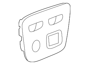 84191490 GM Jet Black Front Floor Rear Console Trim Plate | GM Parts Store