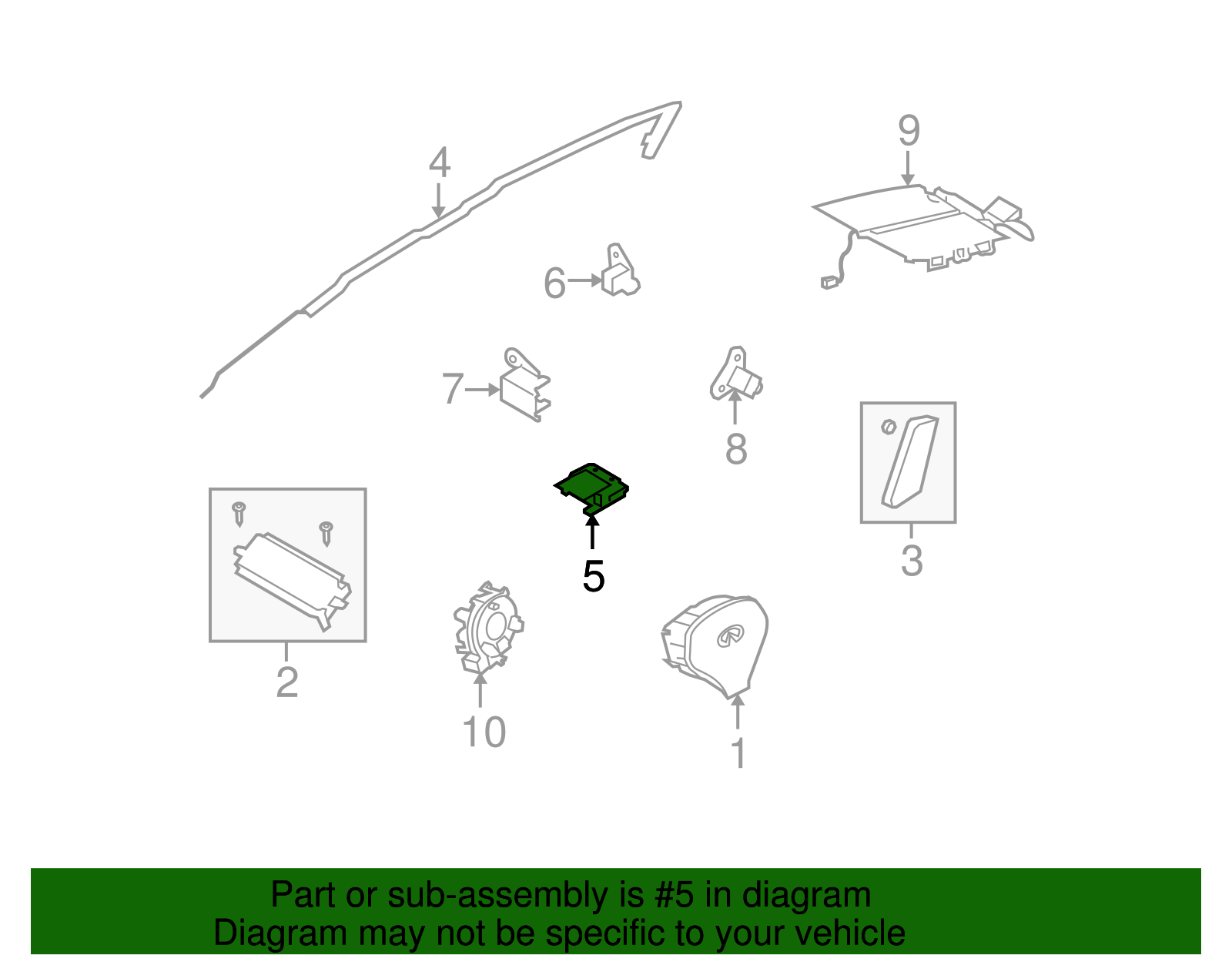 K8820-3LW0B - Sdm Module 2014-2015 Infiniti Q60 | INFINITI Parts ...