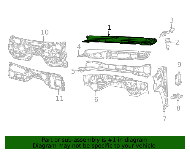 2022-2023 Jeep Cowl Grille 68425523ae | TascaParts.com